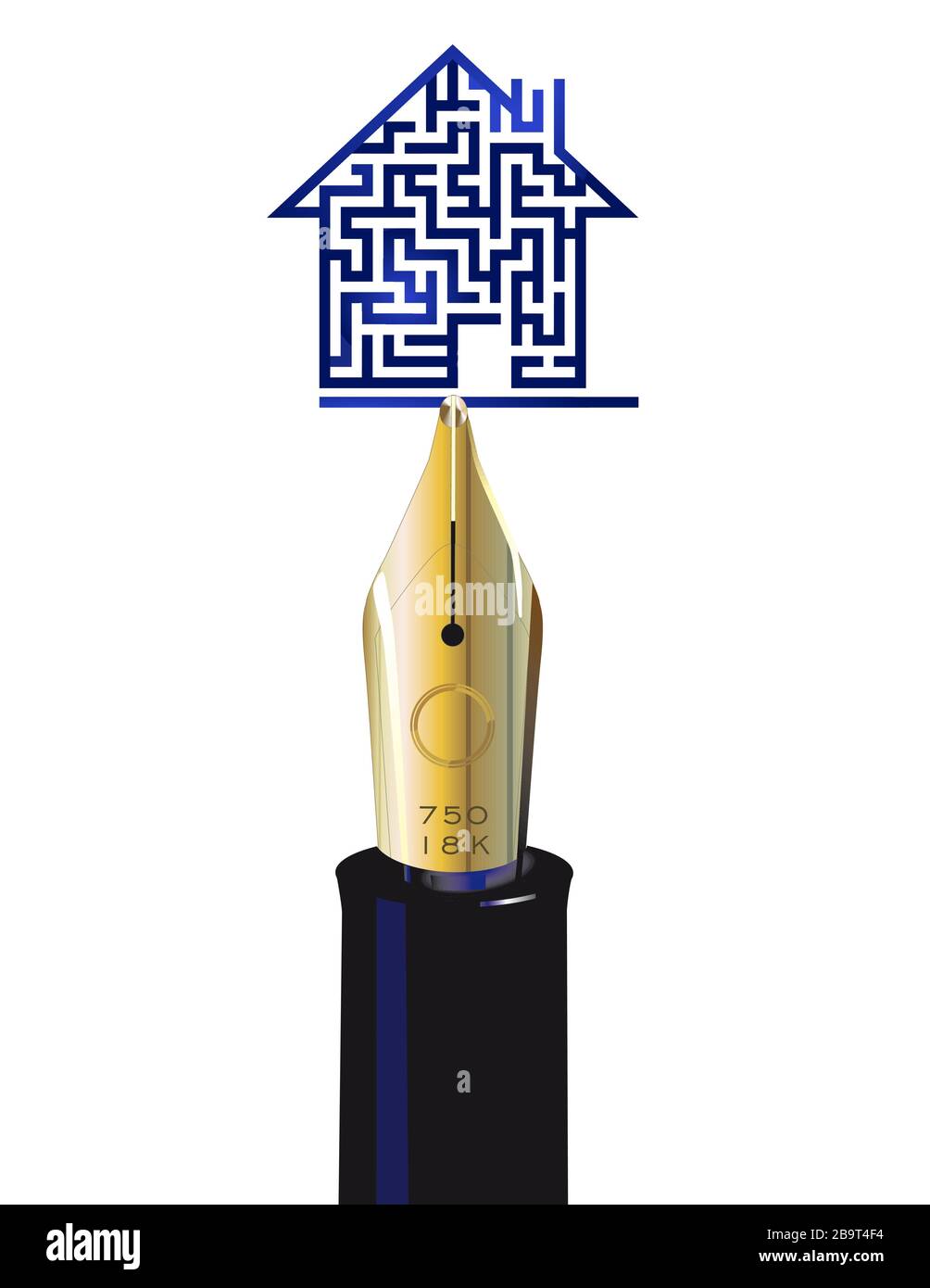 Engineer design planning house Stock Vector Images - Alamy