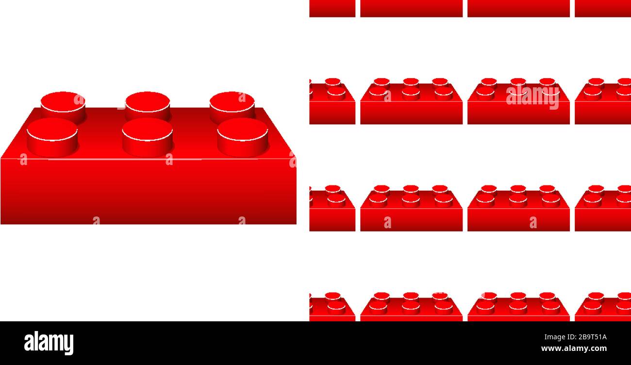 Seamless background design with red block illustration Stock Vector ...