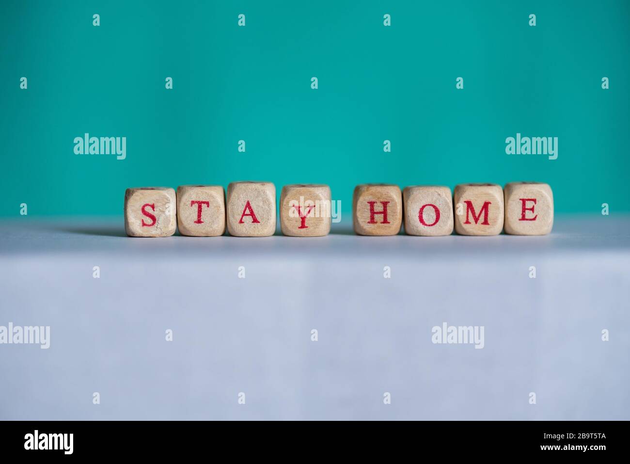 Stay home message. Staying at home with self quarantine to help slow ...