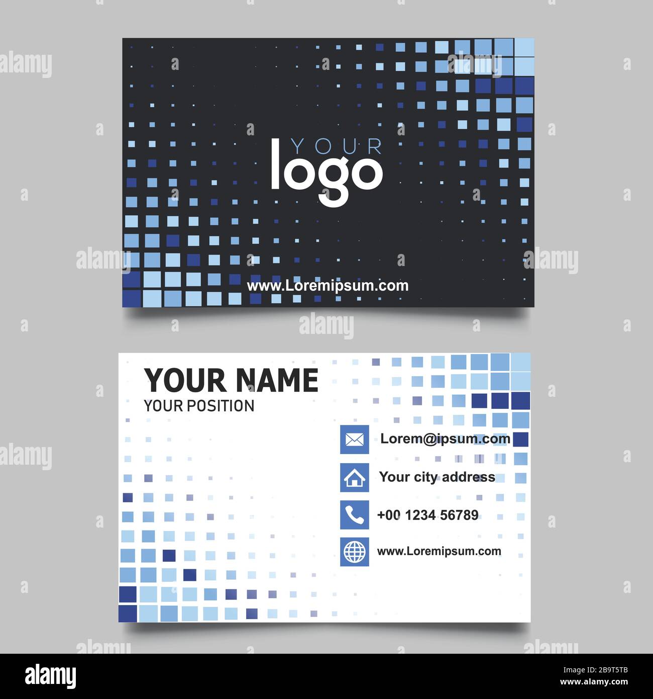 Creative business card design Stock Vector Images - Alamy