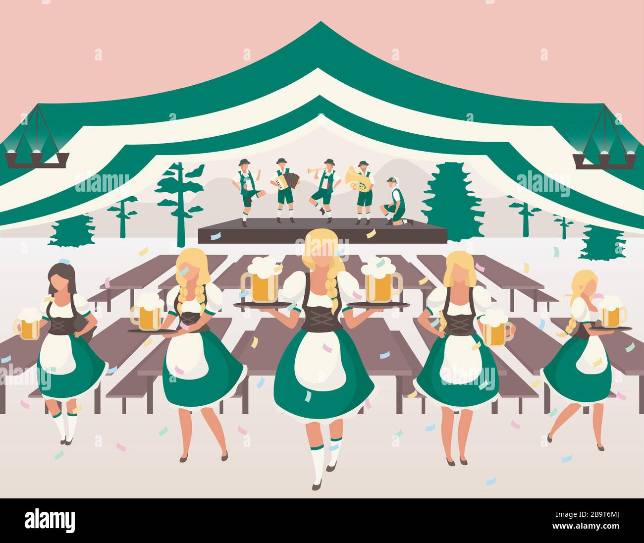 Oktoberfest flat vector illustration Stock Vector Image & Art - Alamy