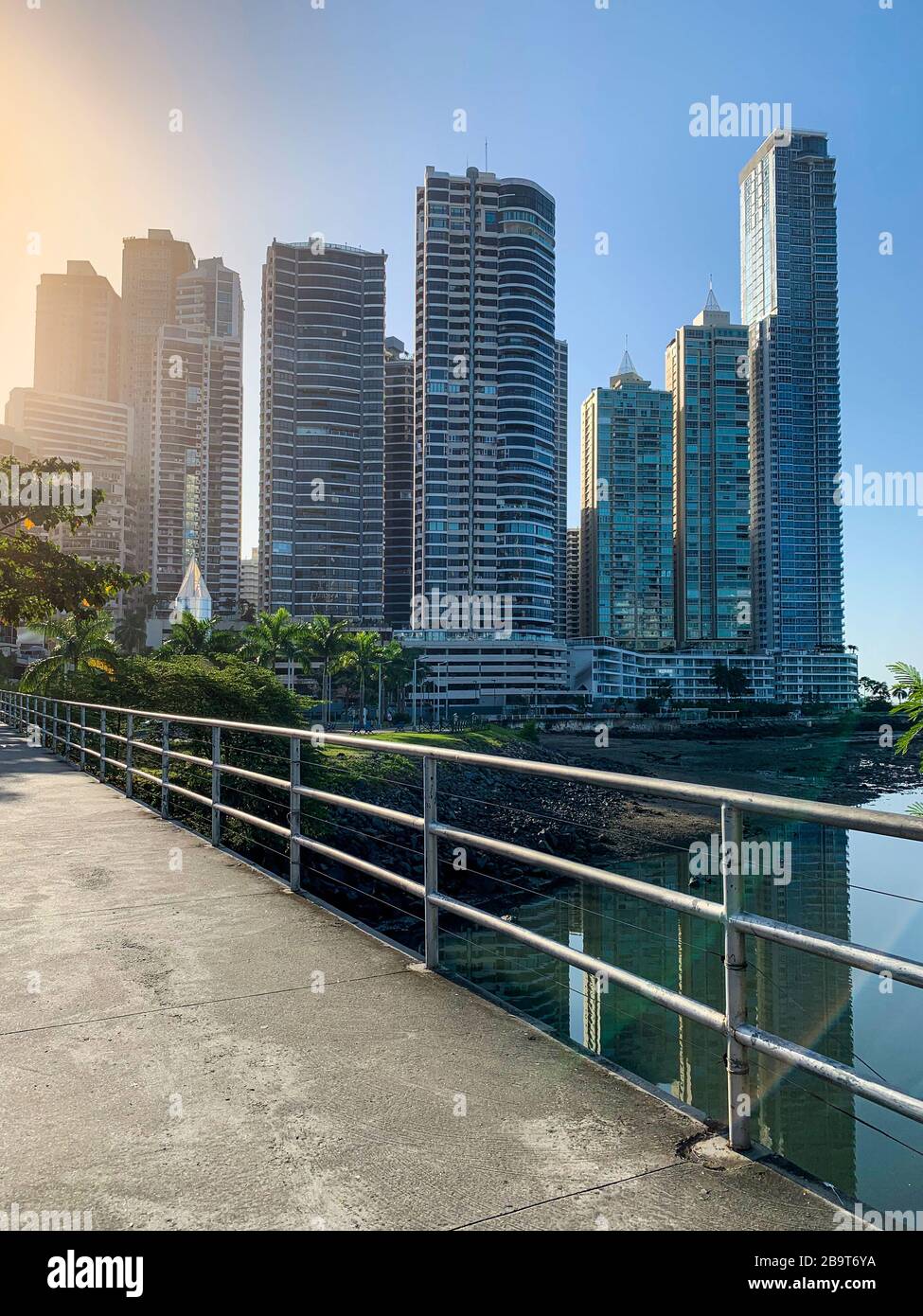 Panama City, Panama / 01-12-2020 / Skyscrapers in Paitilla point ...
