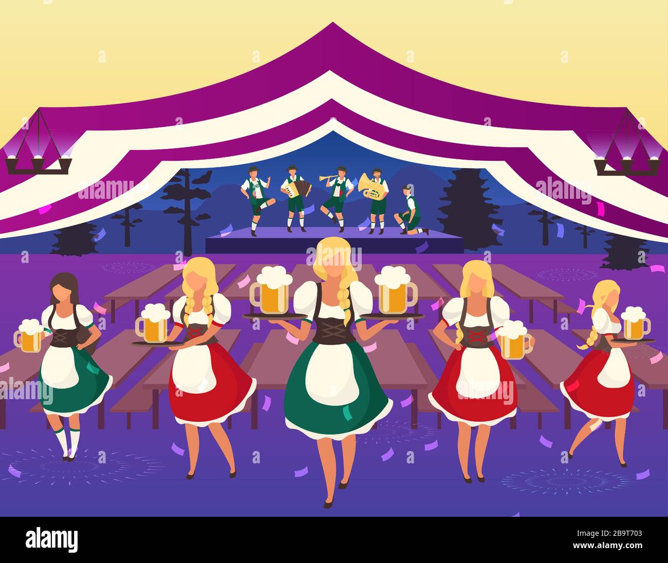 Oktoberfest flat vector illustration Stock Vector Image & Art - Alamy