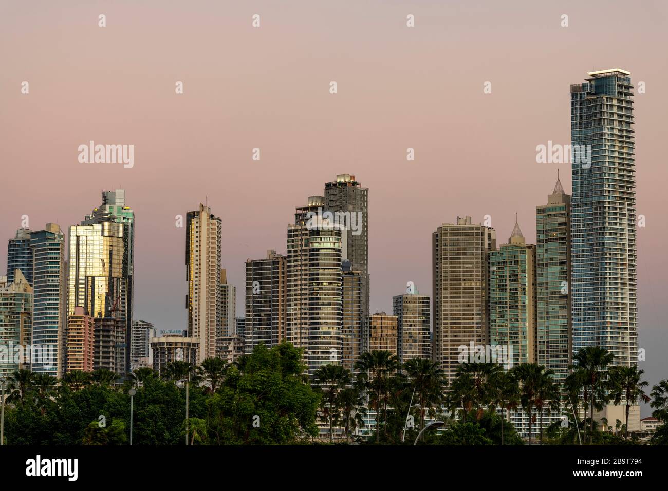 Panama City, Panama / 03-11-2020 / Skyscrapers in Paitilla point ...