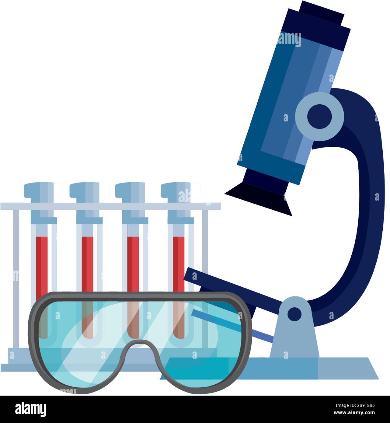 Lab goggles tubes Stock Vector Images - Alamy