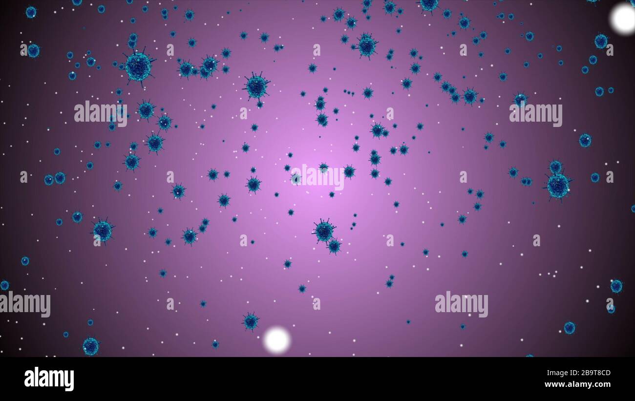 Coronavirus Covid-19 Infected virus 2019-ncov pneumonia in blood ...