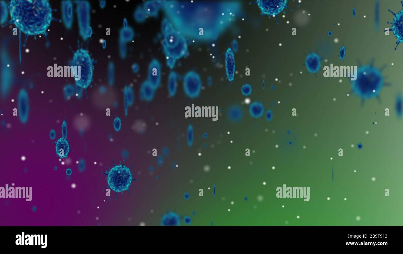 Coronavirus Covid-19 Infected virus 2019-ncov pneumonia in blood ...