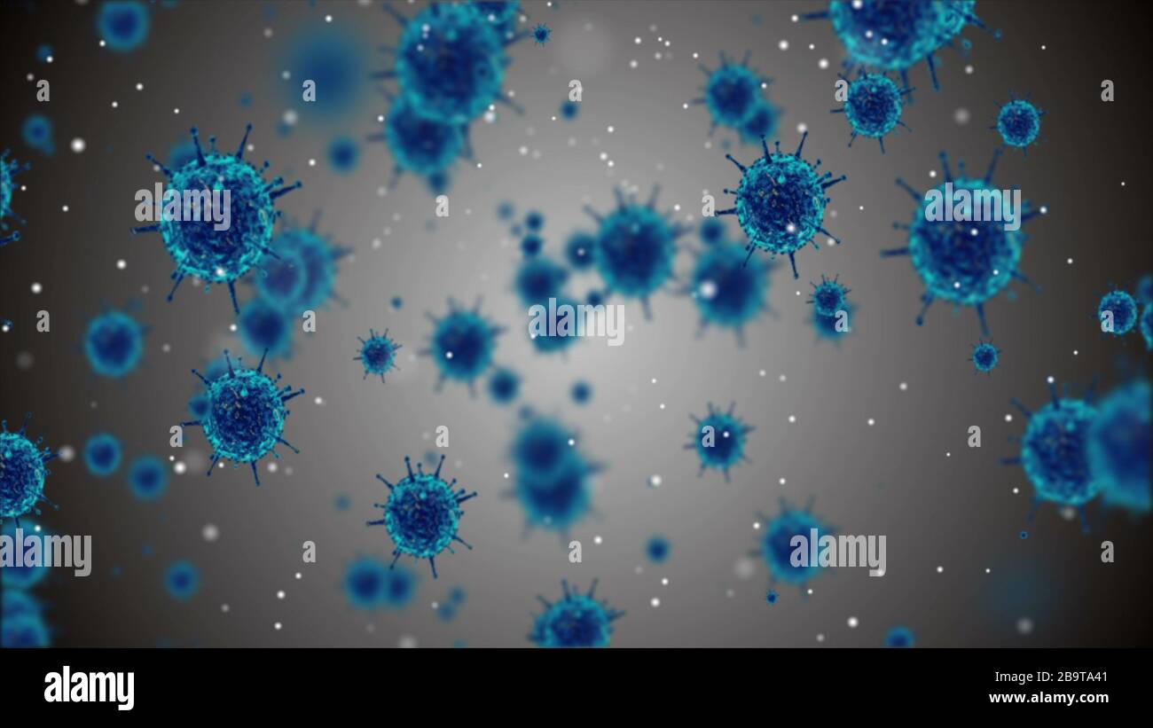 Coronavirus Covid-19 Infected virus 2019-ncov pneumonia in blood ...