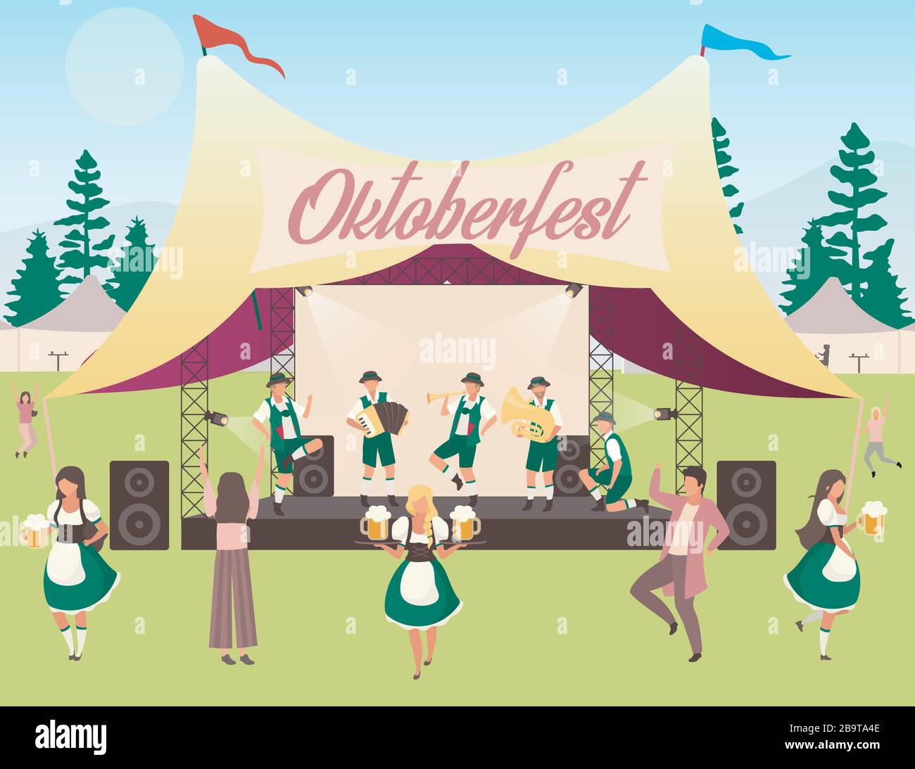 Oktoberfest flat vector illustration Stock Vector Image & Art - Alamy