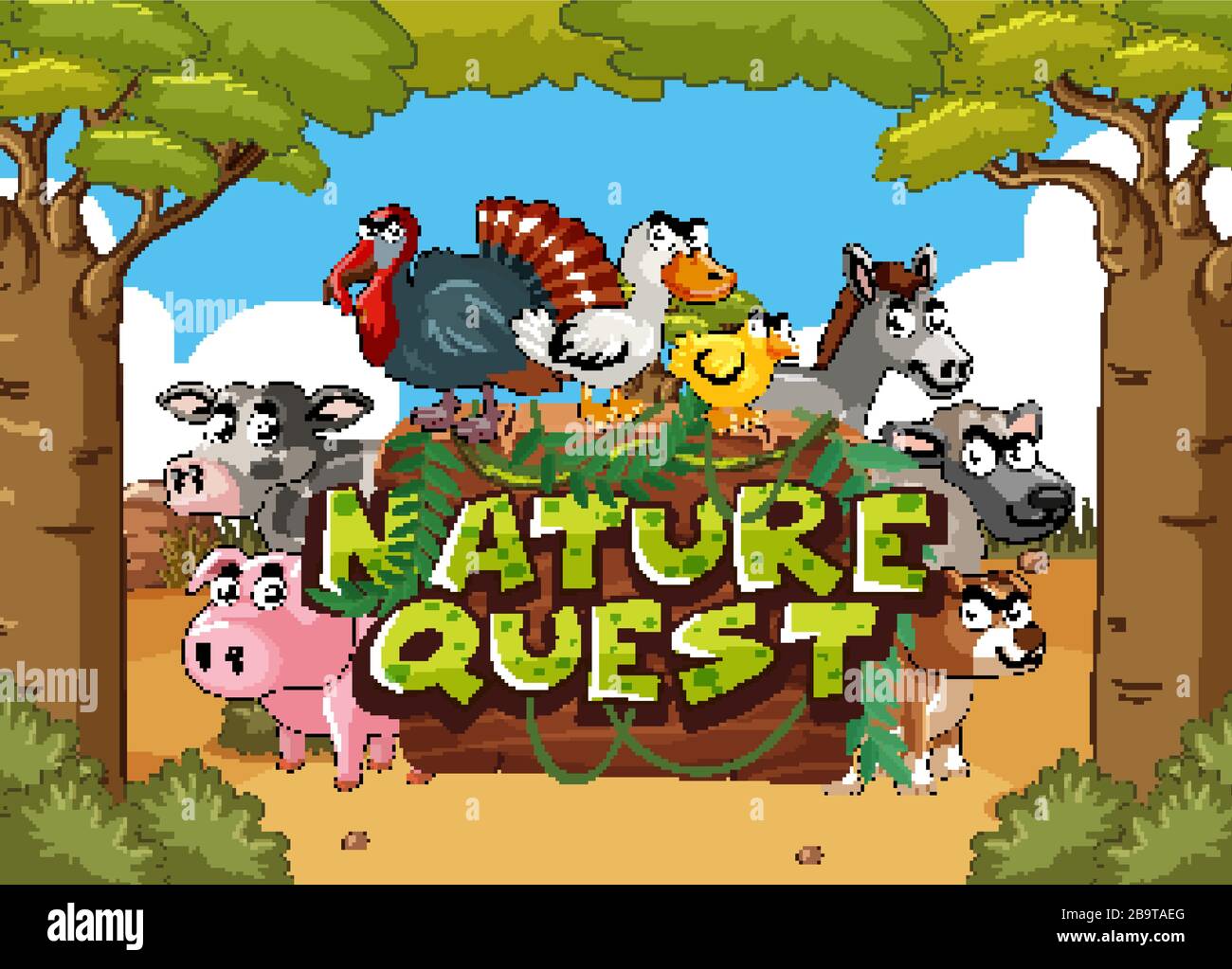 Chick quest Stock Vector Images - Alamy