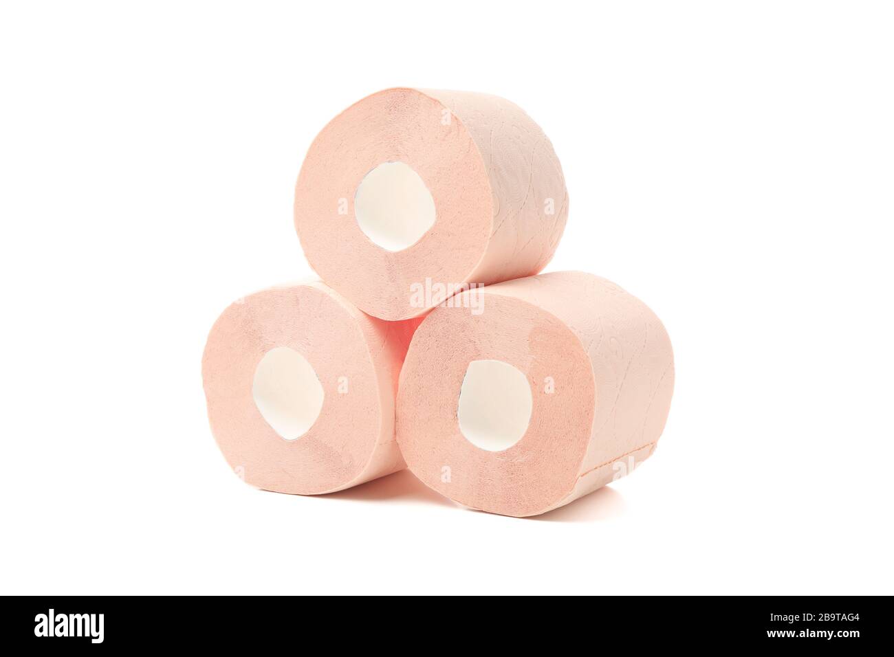 Group of toilet paper isolated on white background Stock Photo - Alamy