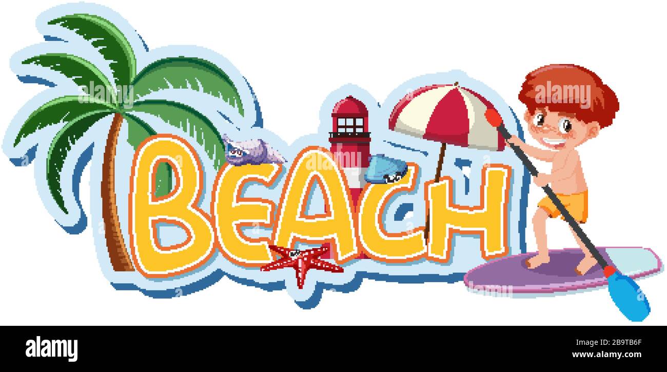 Cartoon illustration boy building sand hi-res stock photography and ...