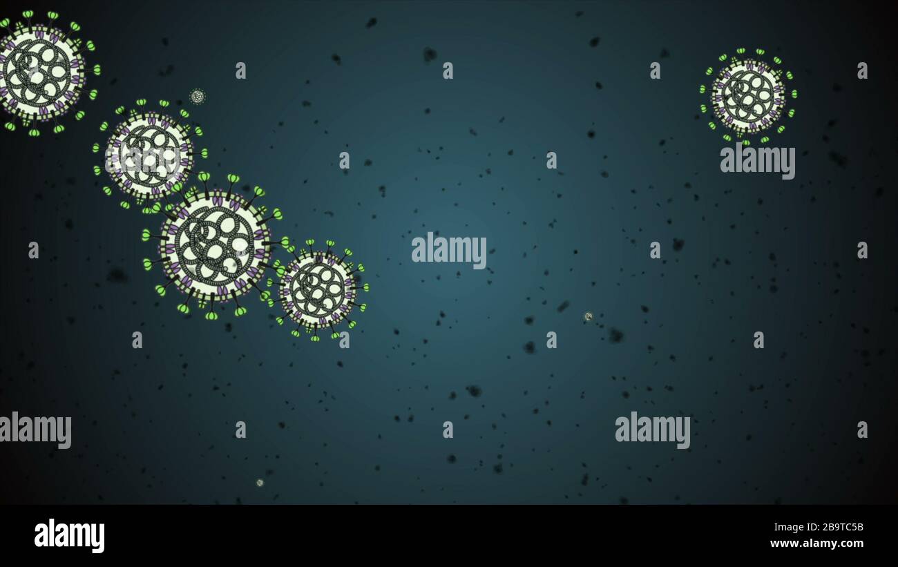 Coronavirus Covid-19 Infected virus 2019-ncov pneumonia in blood ...
