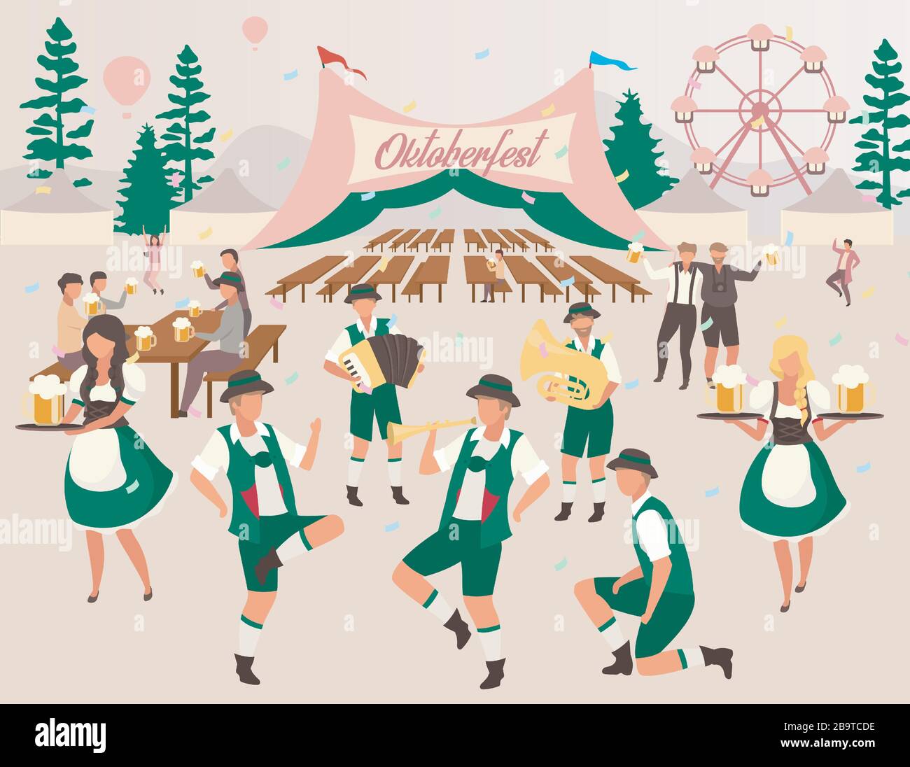 Oktoberfest flat vector illustration Stock Vector Image & Art - Alamy
