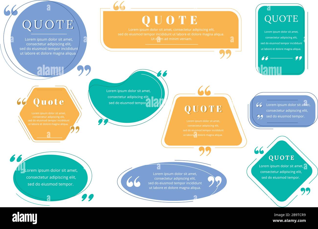 Quotation pack Stock Vector Images - Alamy