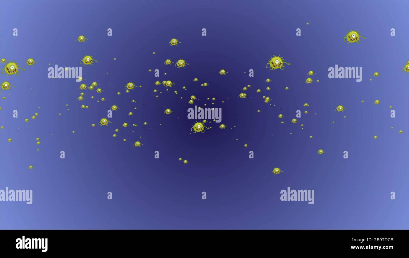 Coronavirus Covid-19 Infected virus 2019-ncov pneumonia in blood ...