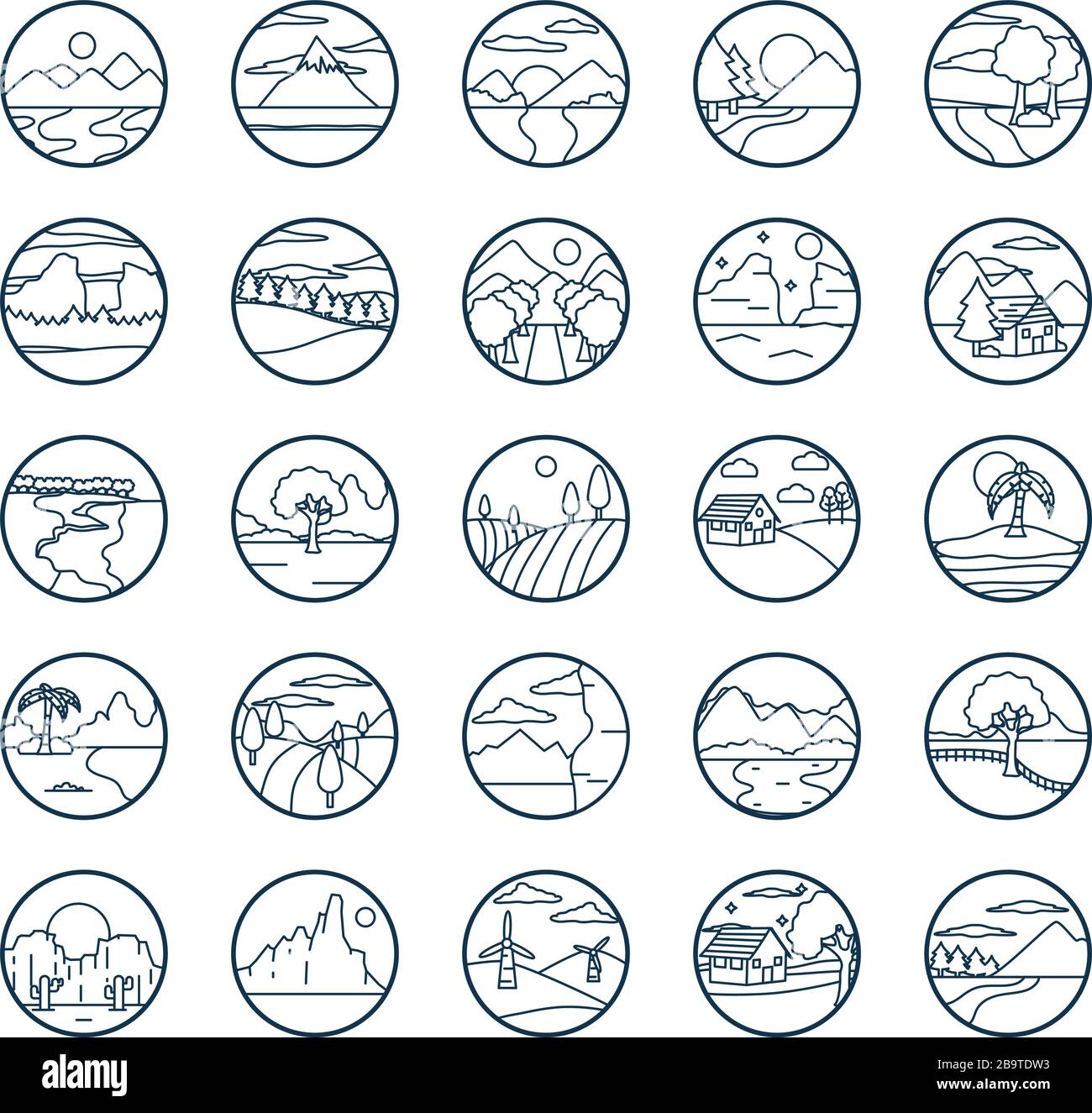 Mills lake Stock Vector Images - Alamy