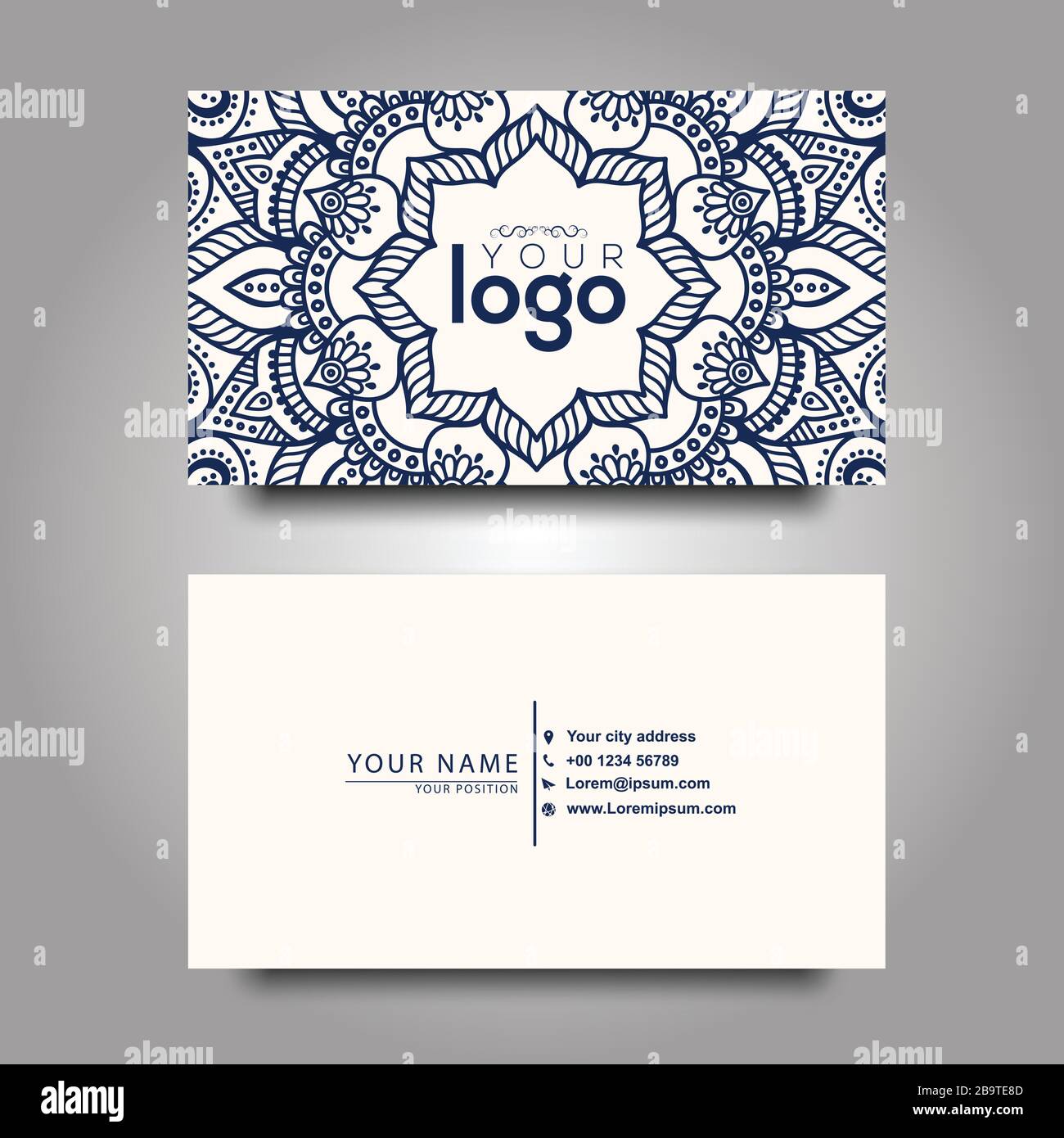 Colorful entertainment business card template Stock Vector Image & Art ...