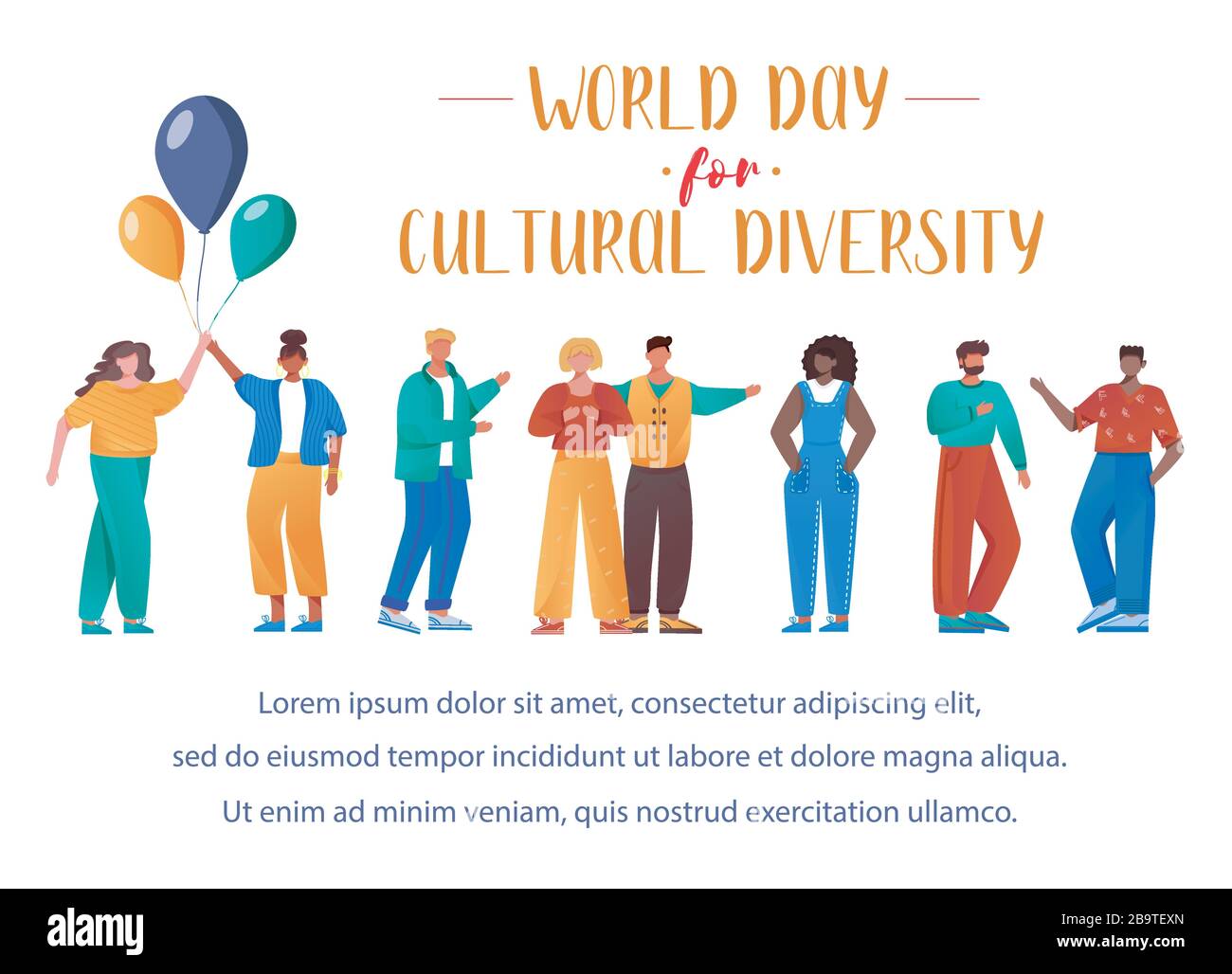 World day for cultural diversity Cut Out Stock Images & Pictures - Alamy