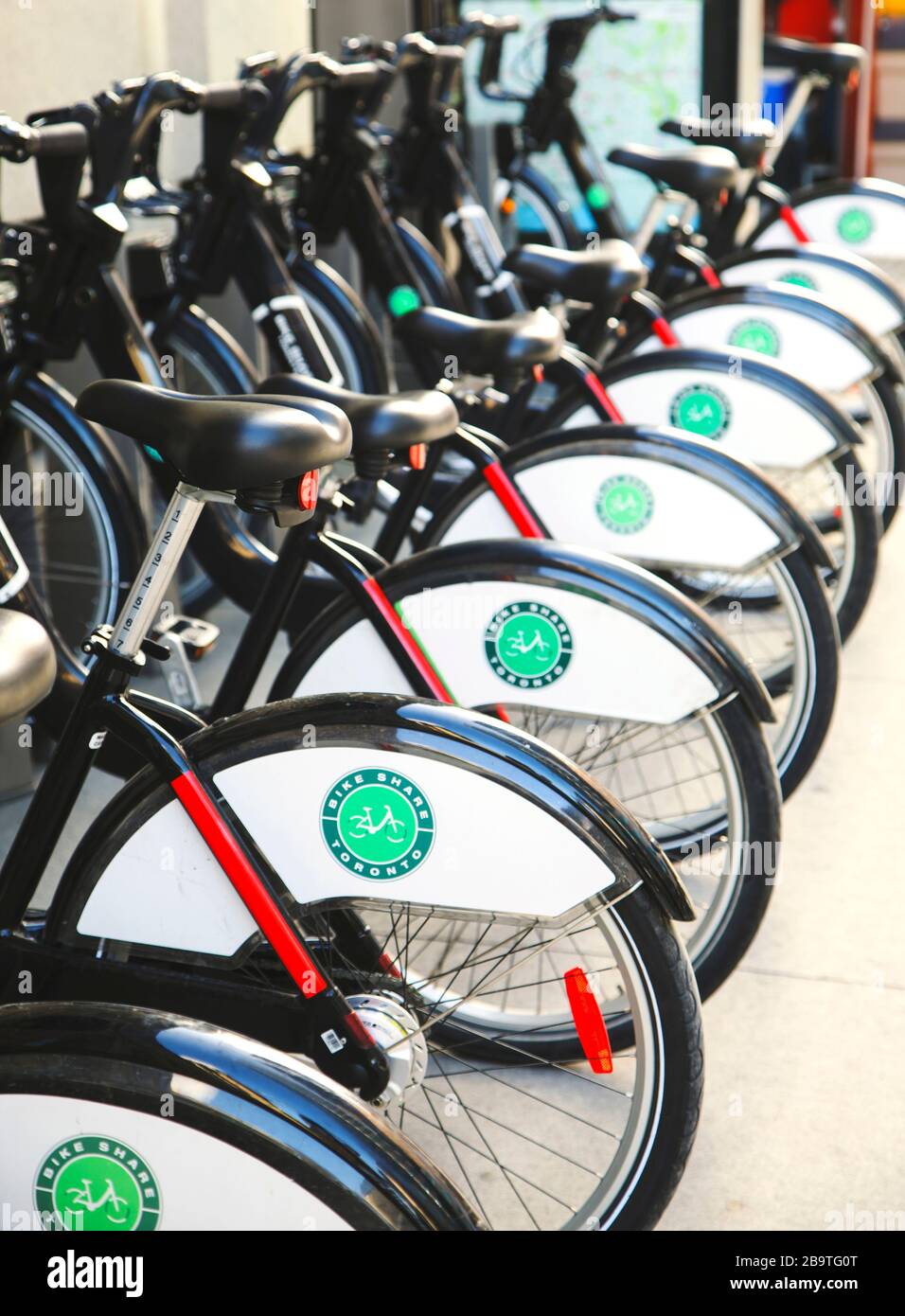 Toronto bike share rental system, more than 200 stations around the ...