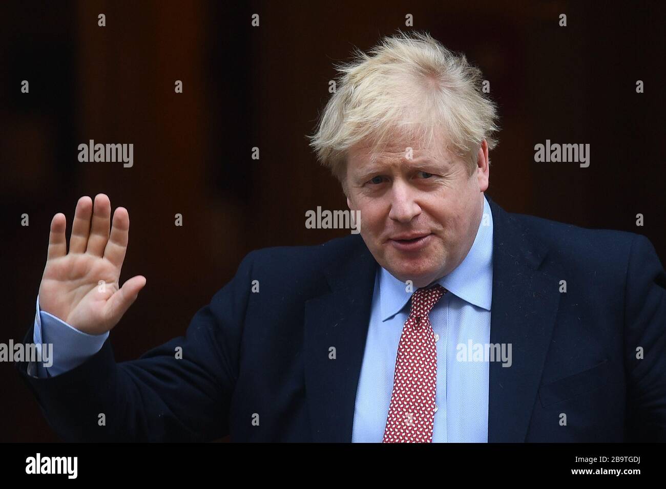 Prime Minister Boris Johnson leaves 10 Downing Street, London, for the ...