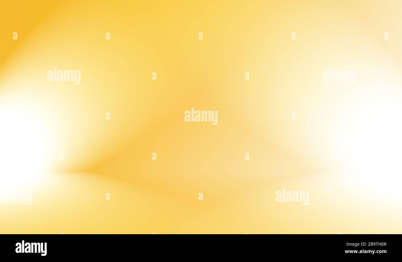 Magic abstract soft colors of shining yellow gradient studio background ...
