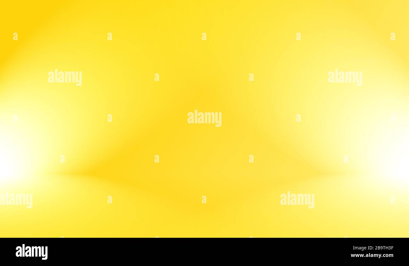 Magic abstract soft colors of shining yellow gradient studio background ...