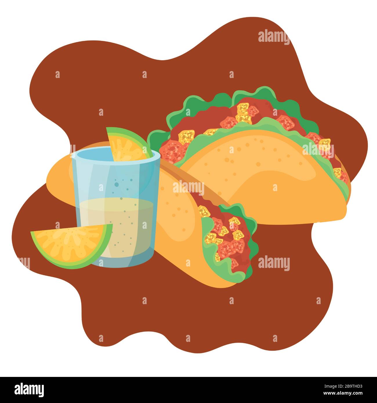 mexican foods traditional icon of cinco de mayo Stock Vector Image ...