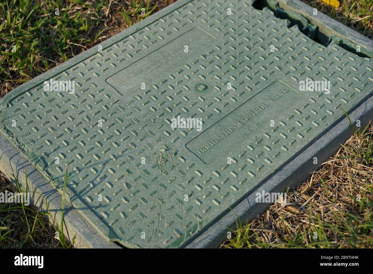 Dubai UAE December 2019 An old broken plastic box for irrigation ...