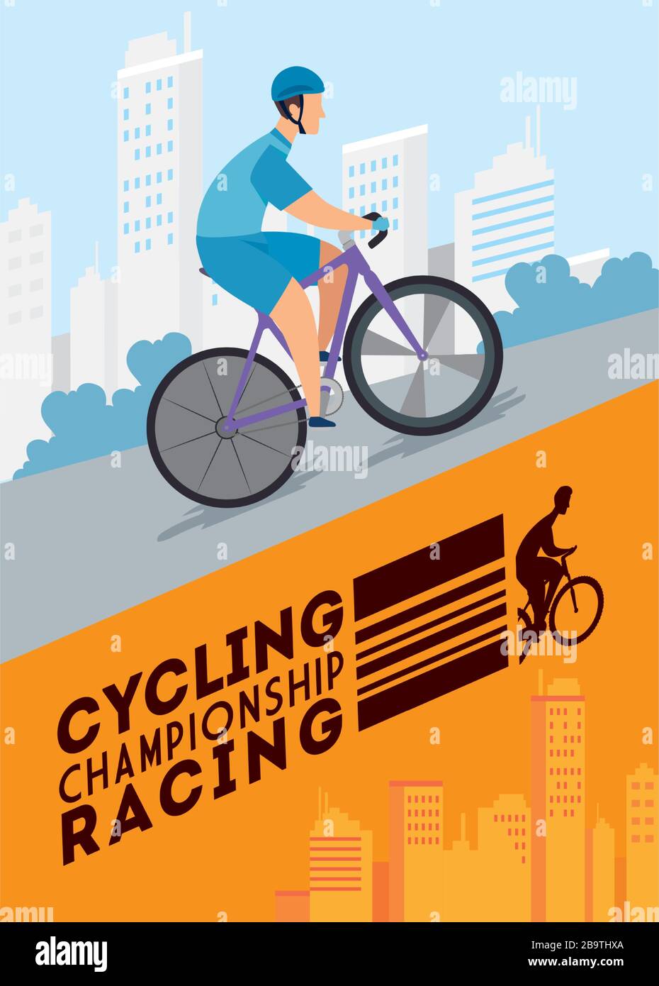 Cycling championship Stock Vector Images - Alamy
