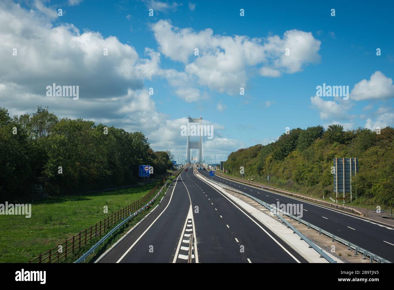 Motorway over Severn Bridge Stock Photo - Alamy
