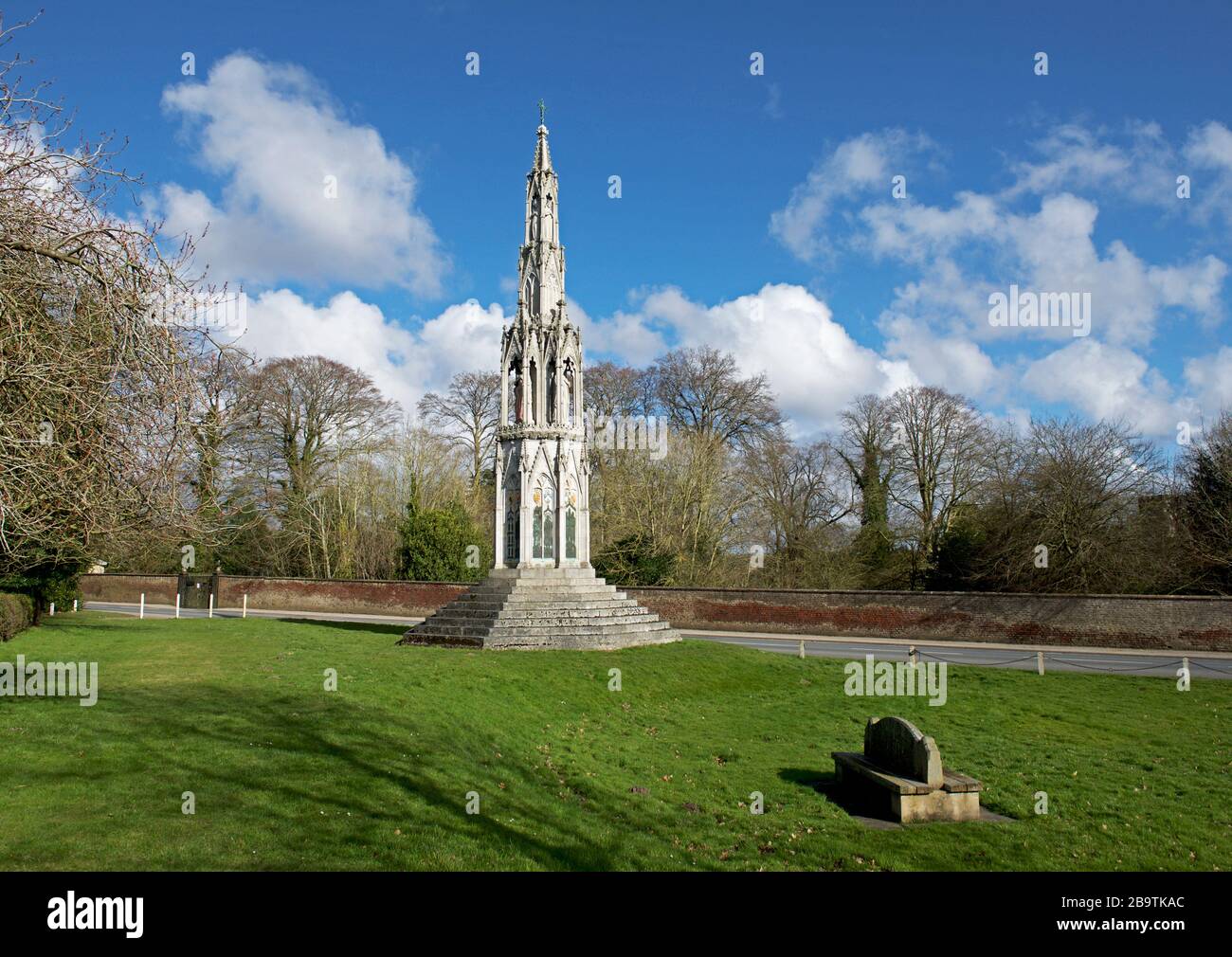 The Sledmere Cross, in the village of Sledmere, East Yorkshire, England ...