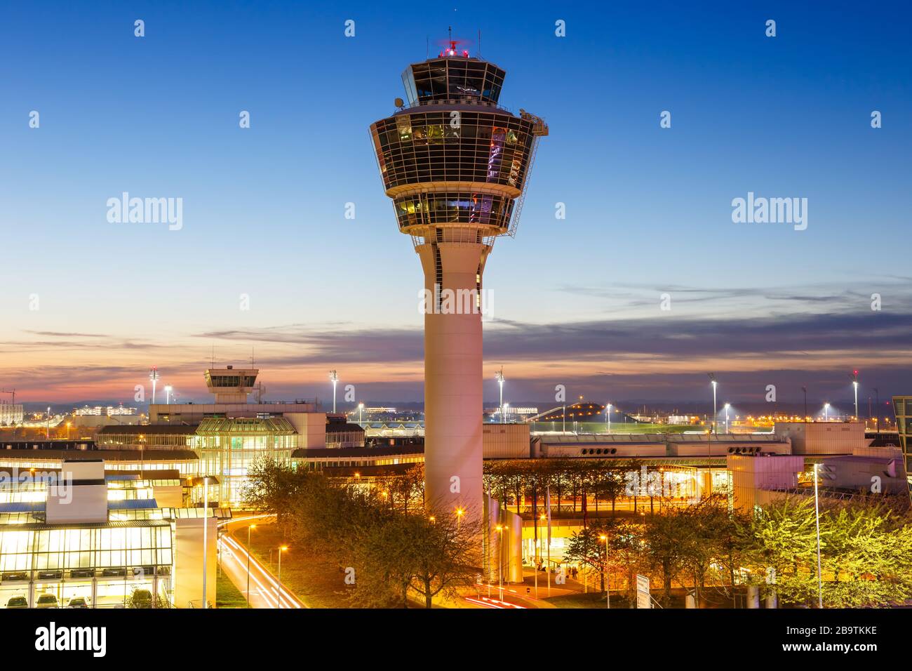 Munich airport control tower hi-res stock photography and images - Alamy