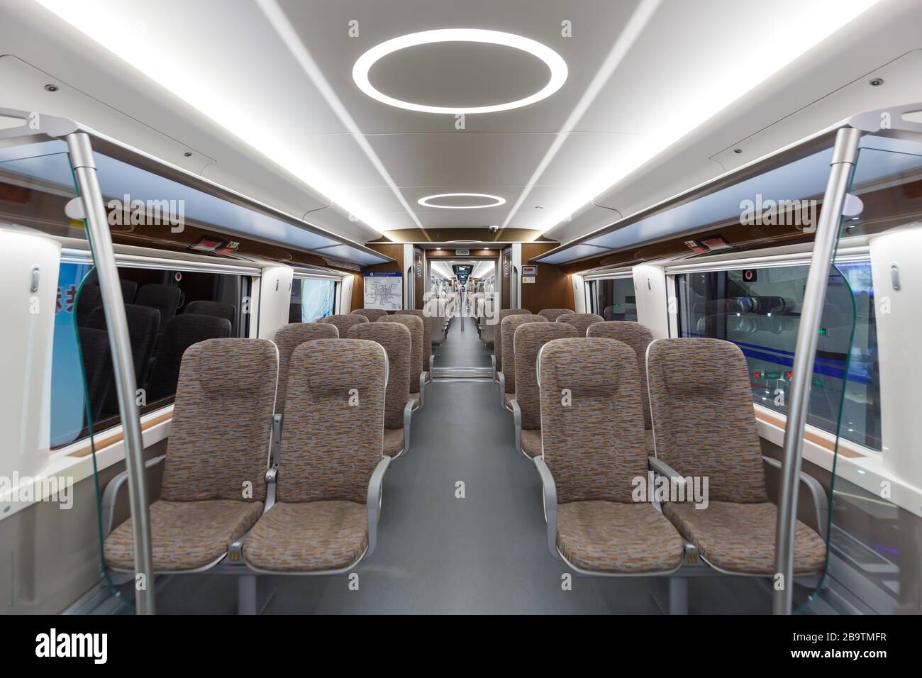 Beijing, China – September 30, 2019: Airport Express train Daxing MRT ...