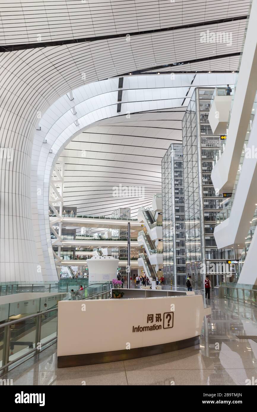 Beijing, China – September 30, 2019: Daxing New International Airport ...