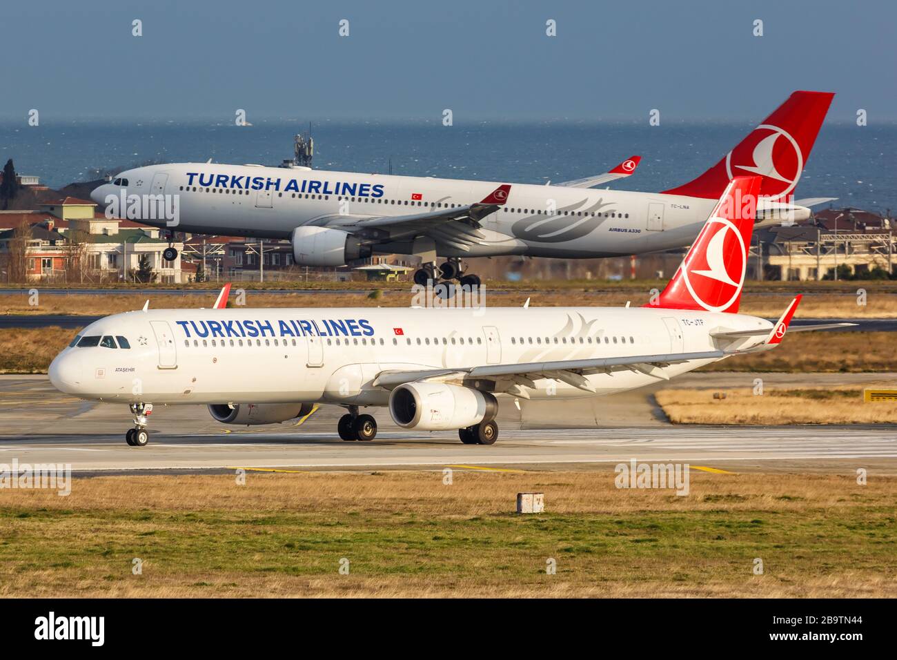 Istanbul, Turkey – February 15, 2019: Turkish Airlines Airbus A321 ...