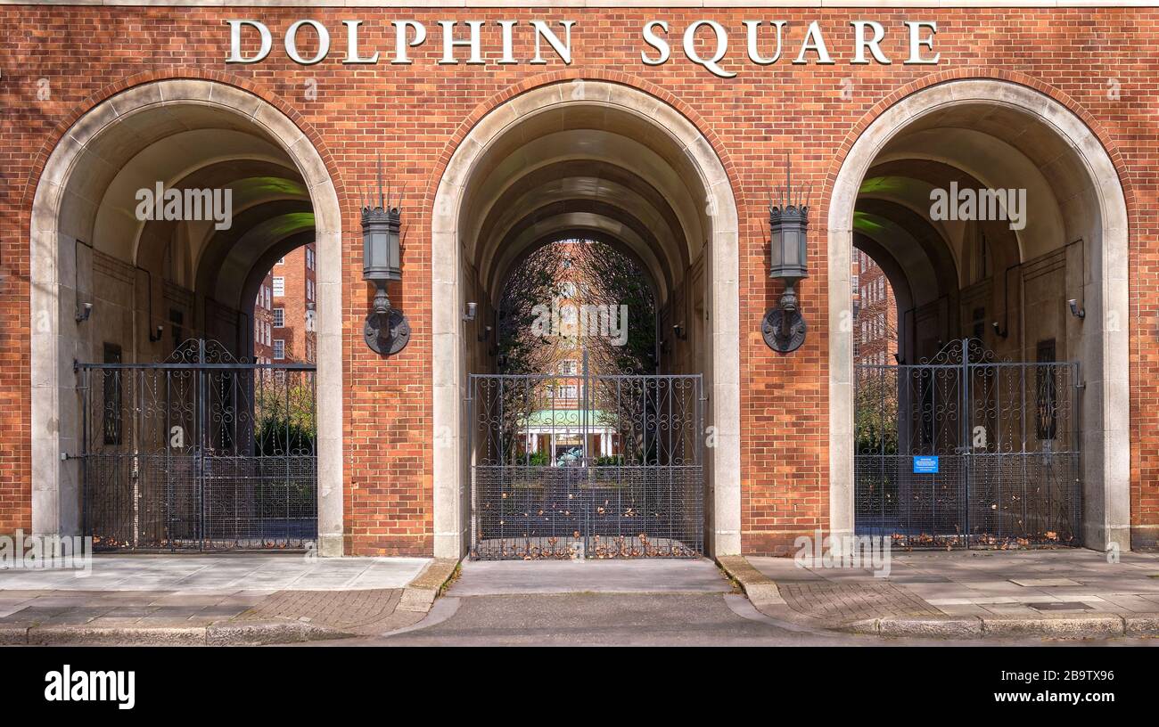 Dolphin square hi-res stock photography and images - Alamy