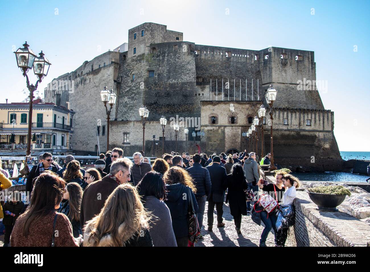 Castel Nuovo or Maschio Angioino, Naples, Italy Stock Photo - Alamy