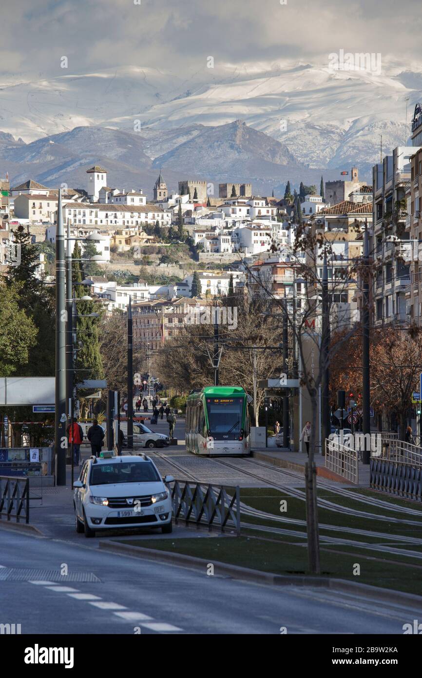 Granada tram hi-res stock photography and images - Alamy