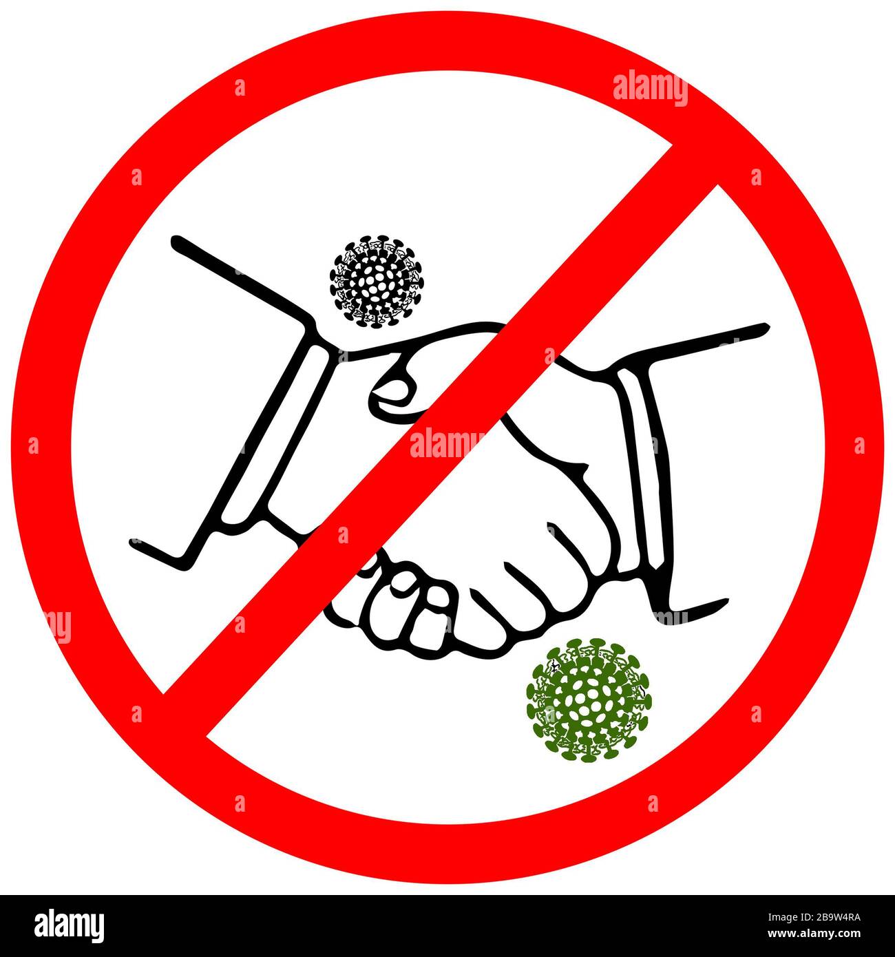 Do not handshake Stock Photo - Alamy