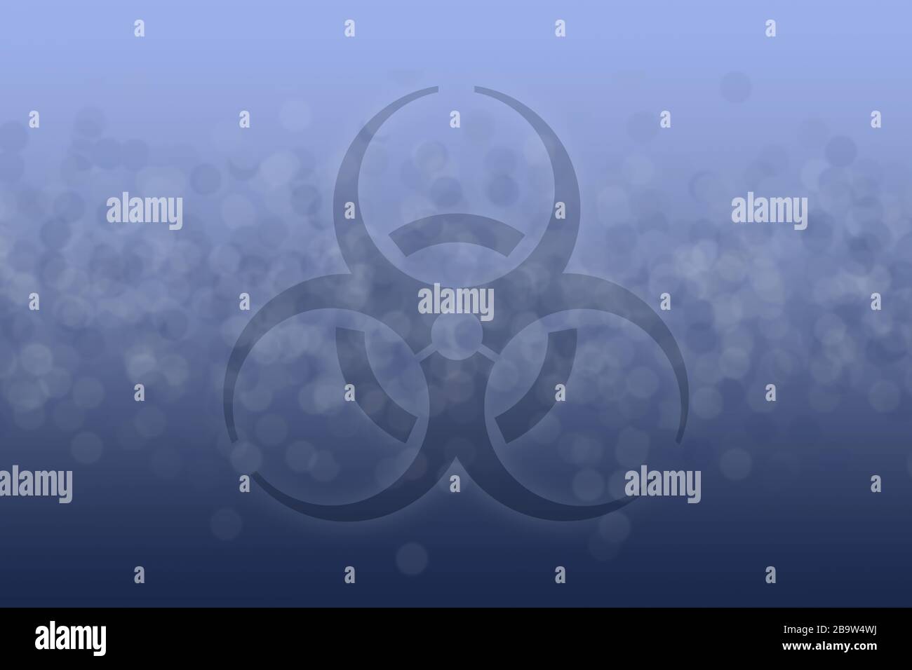 A worldwide known graphic pictogram indicating the biological ...