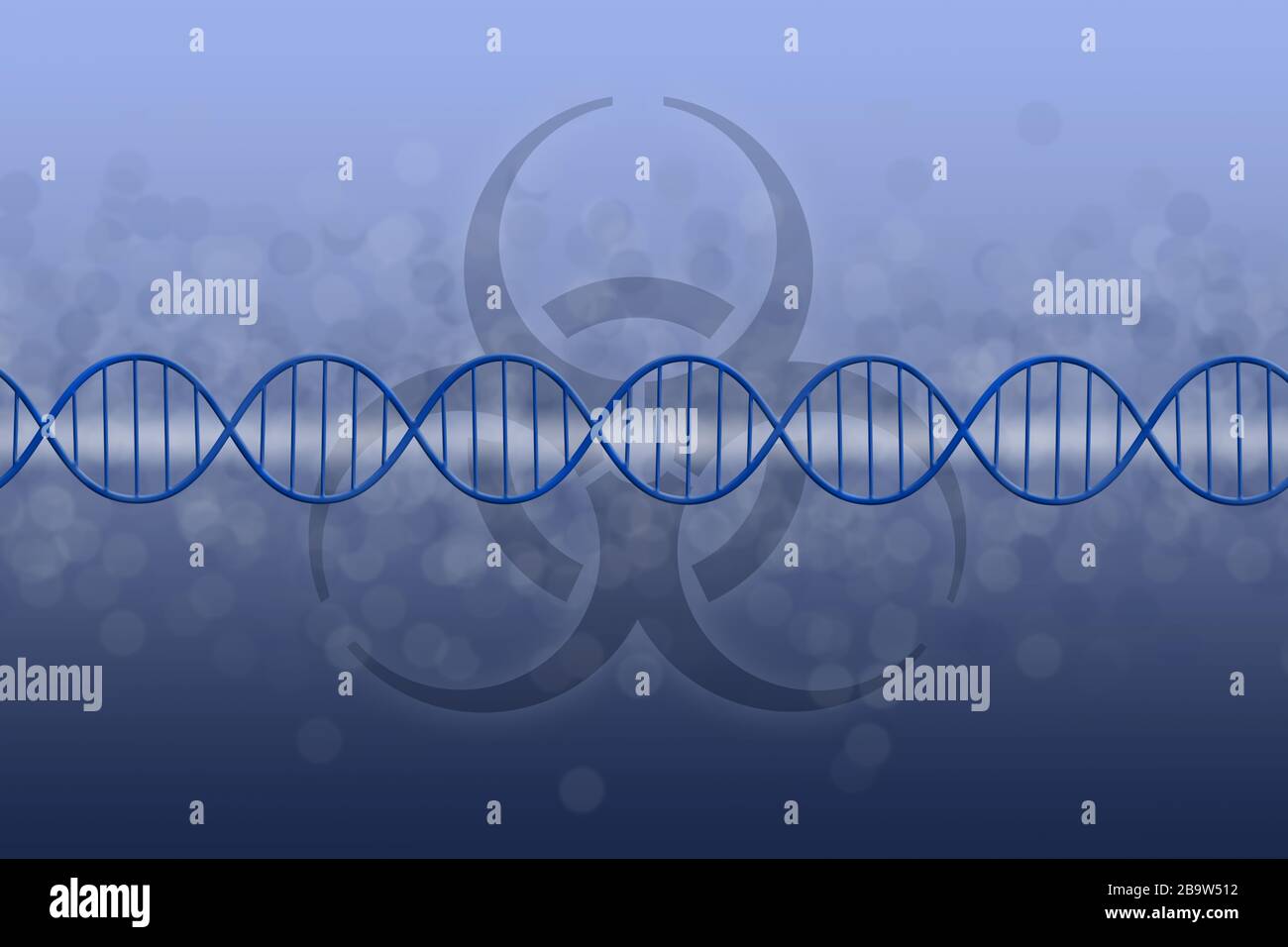 A worldwide known graphic pictogram indicating the biological ...