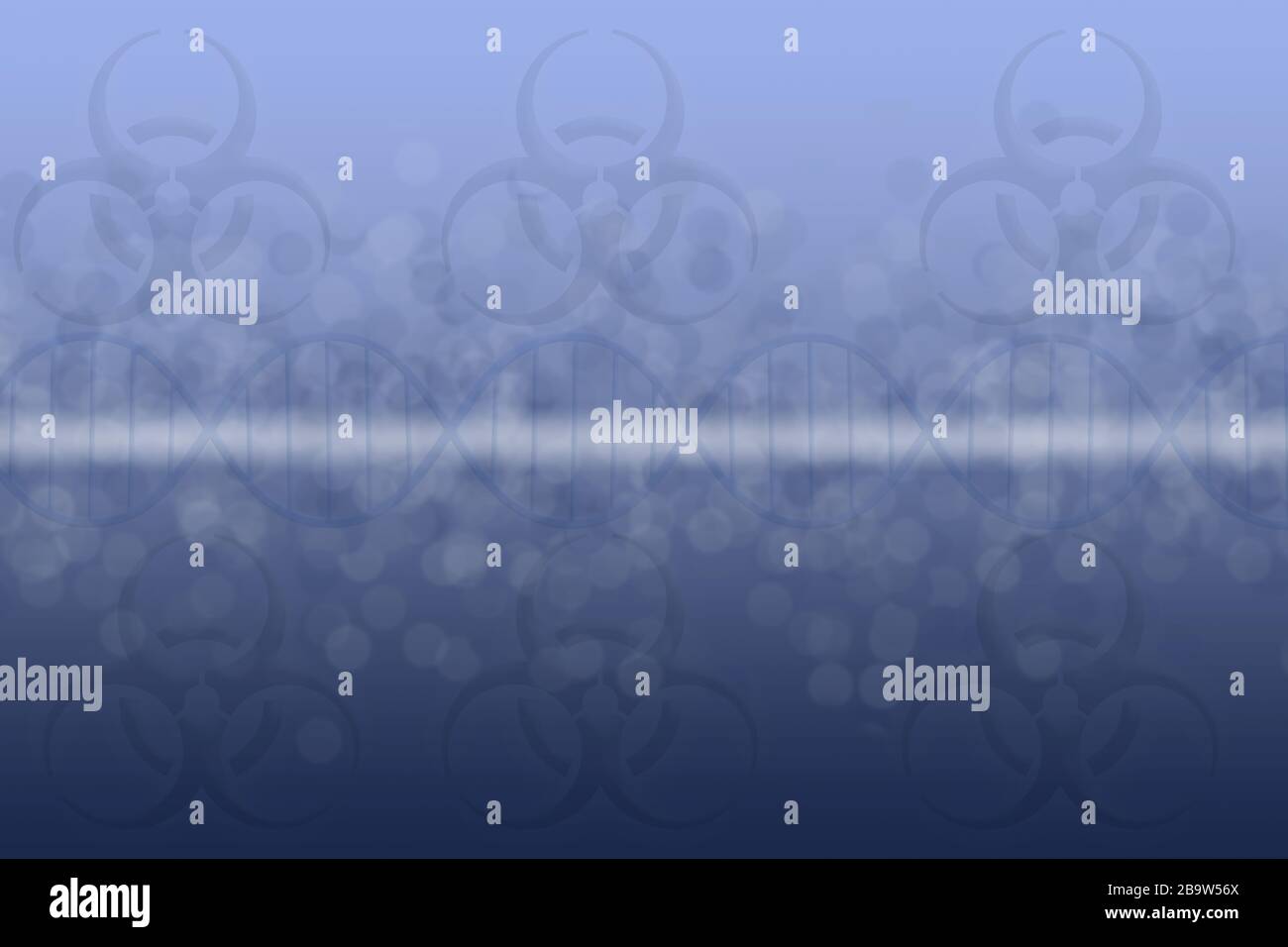 A worldwide known graphic pictogram indicating the biological ...