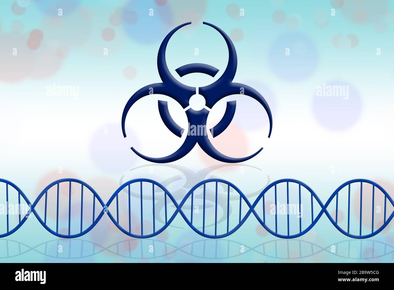 A worldwide known graphic pictogram indicating the biological ...