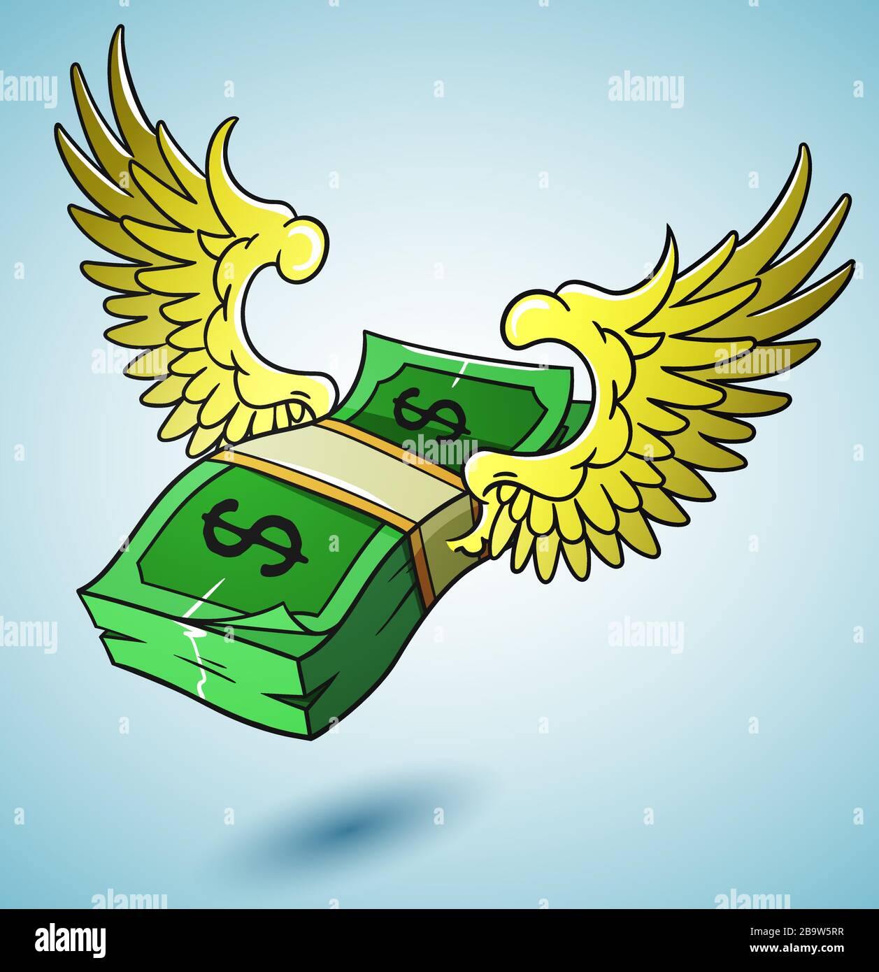 Money and wings hi-res stock photography and images - Alamy