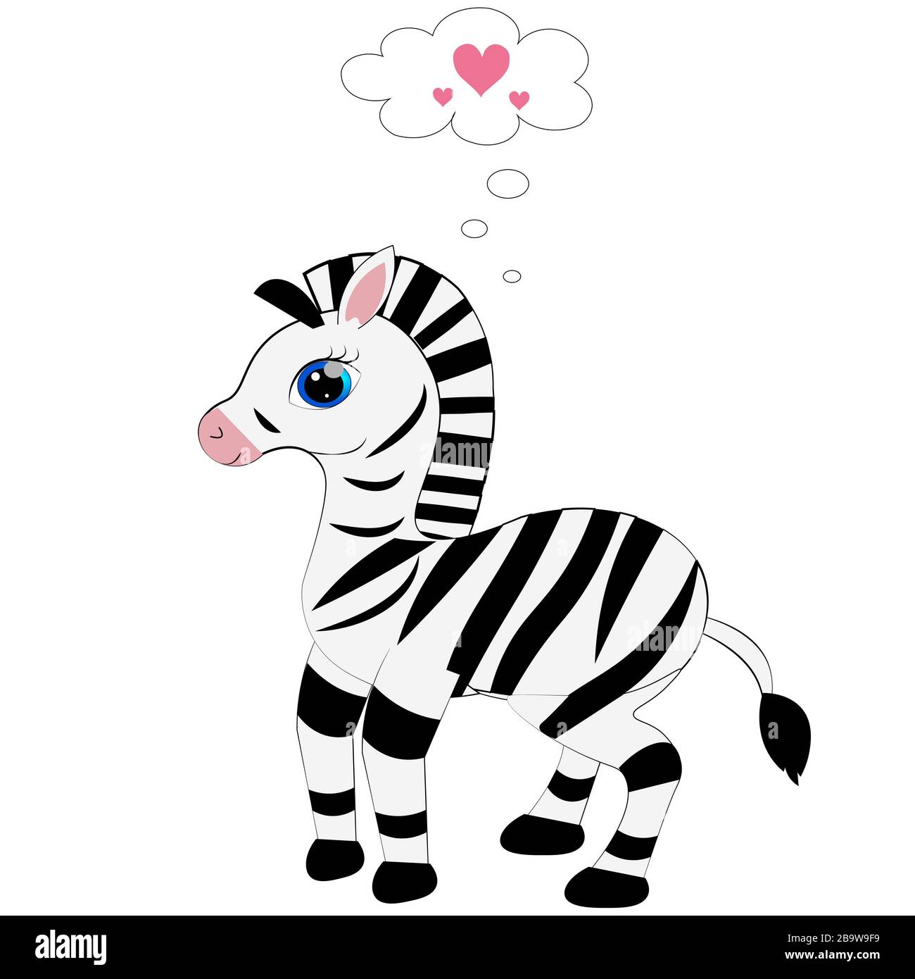 zebra cartoon illustration vector Stock Vector Image & Art - Alamy