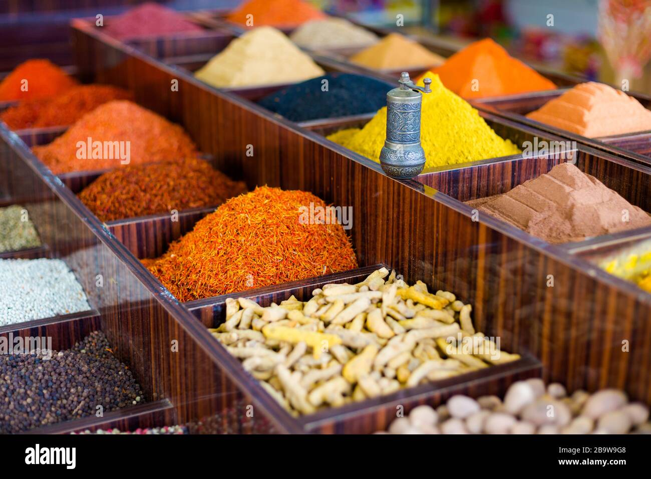 Fresh tasteful spices in Manavgat, Turkey. Delicious turkish food Stock ...