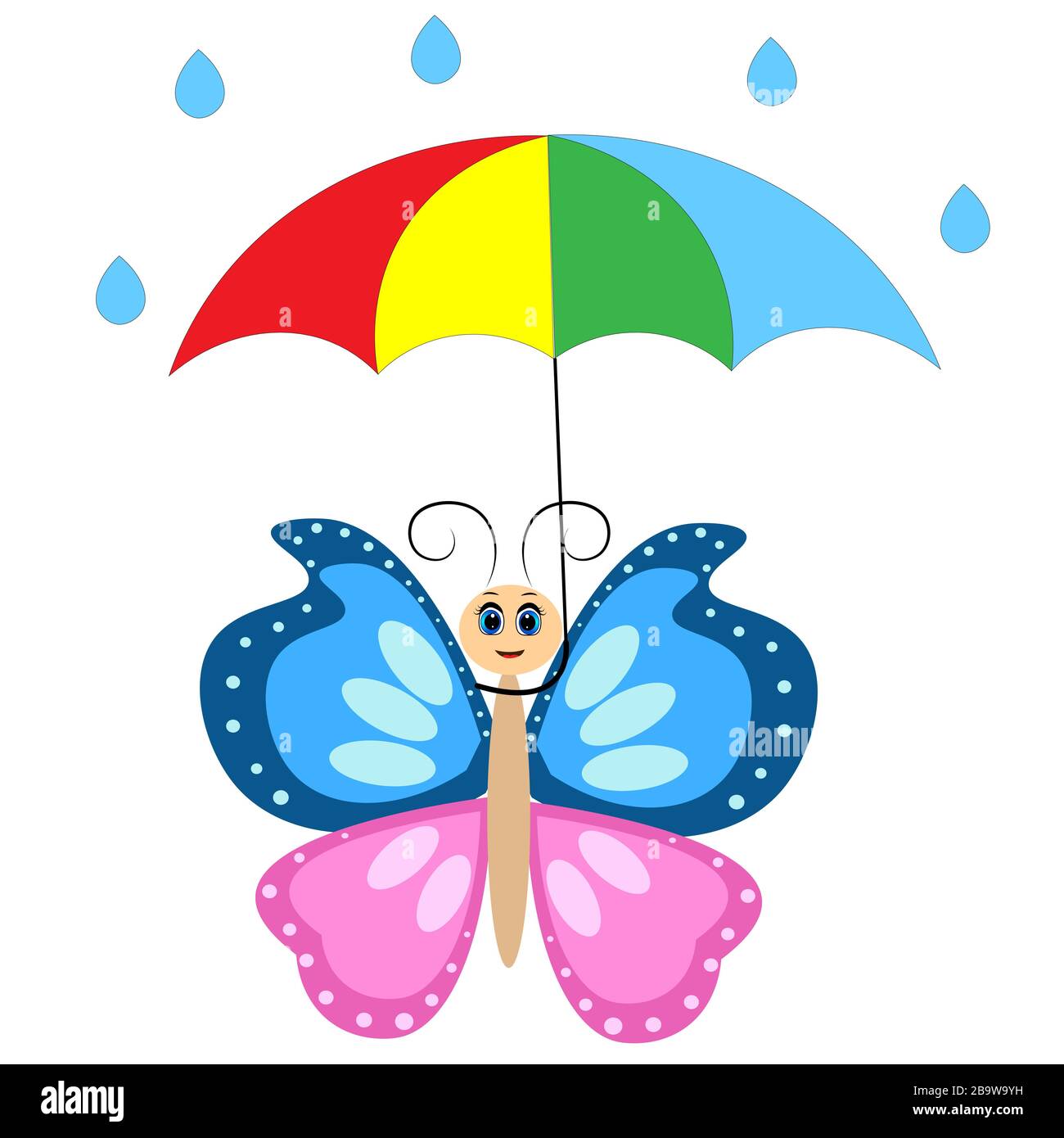 butterfly cartoon illustration Stock Vector Image & Art - Alamy