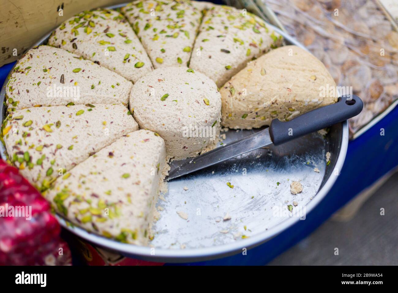 Delicious halva, fresh turkish food in Manavgat, Turkey Stock Photo - Alamy
