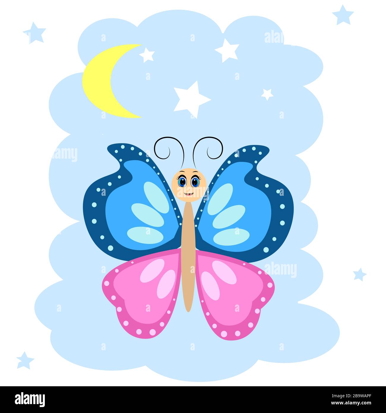 butterfly cartoon illustration Stock Vector Image & Art - Alamy